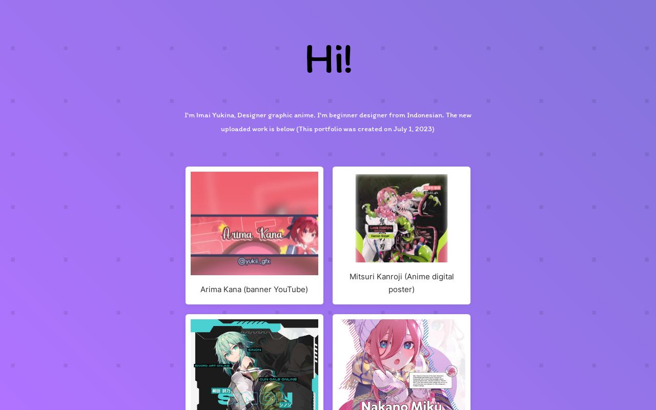 Imai yukina portofolio